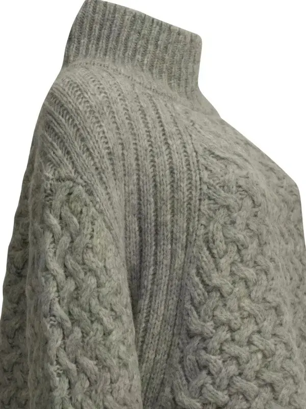 Fedeli Cruz Lima Basket-weave Raglan-sleeve Sweater