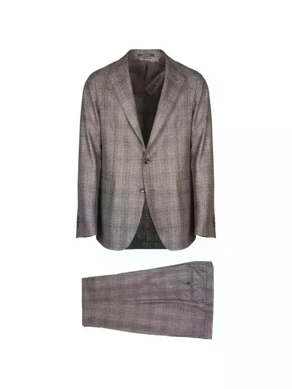 Tagliatore Single-breasted Patterned Suit