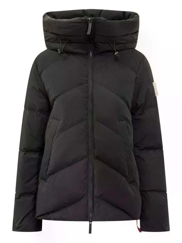 AFTER/LABEL Hooded Puffer Jacket - Black