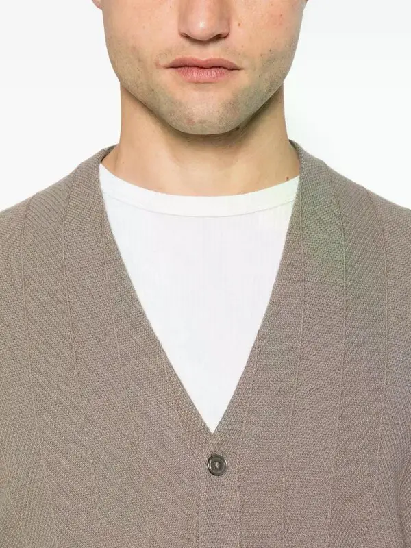 DIKTAT Button-up Cardigan - Neutrals