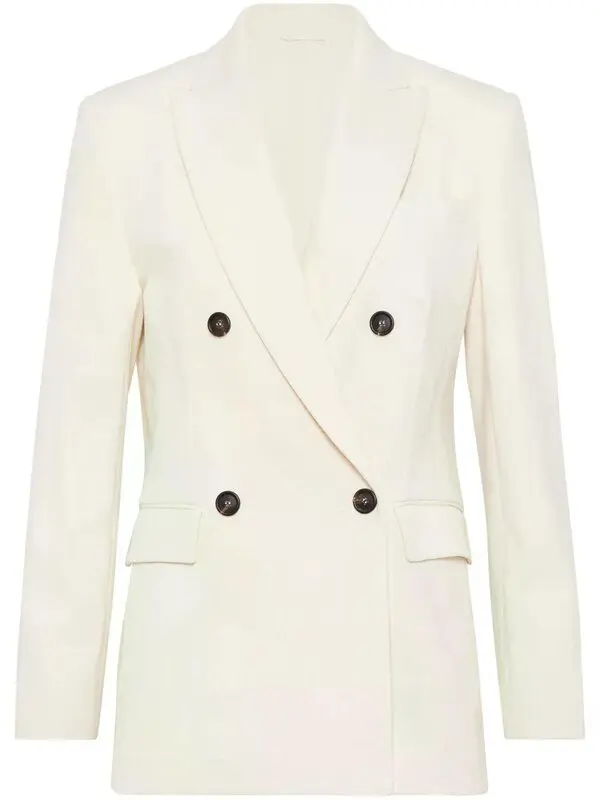 Brunello Cucinelli Double-breasted Wool Blazer