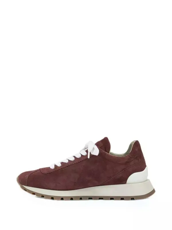 Brunello Cucinelli Suede Sneakers With Monili