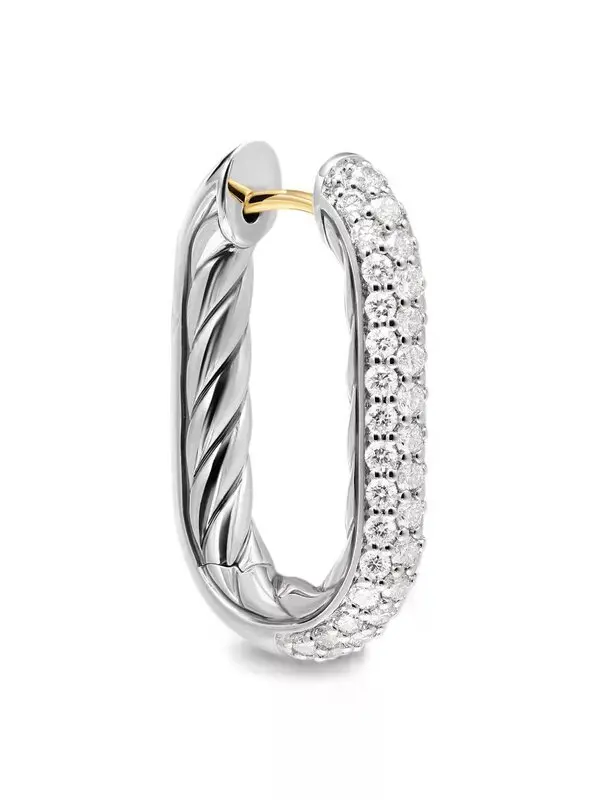 David Yurman Dy Madison® Smooth Diamond Hoop Earrings