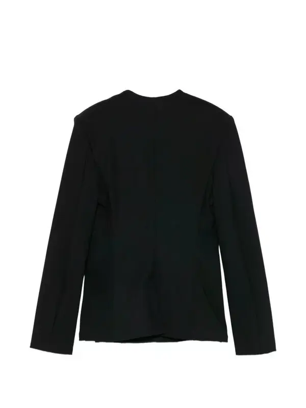 Chiara Boni La Petite Robe Hester Double-breasted Collarless Jacket