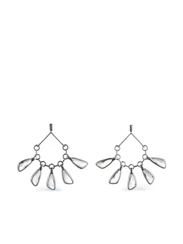SWAROVSKI X Paul Andrew Pre-owned Crystal-embellished Earrings - Silver