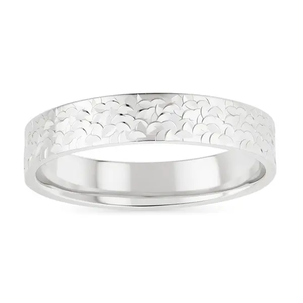 KYLIE HARPER Shattered Band Ring In Sterling - Silver