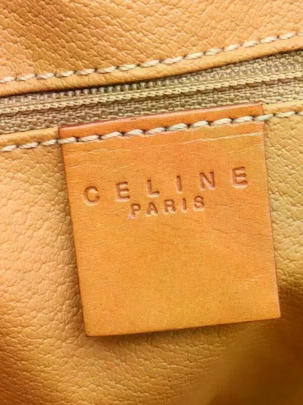 Celine 2000-2026 Macadam Coated Canvas Boston Bag