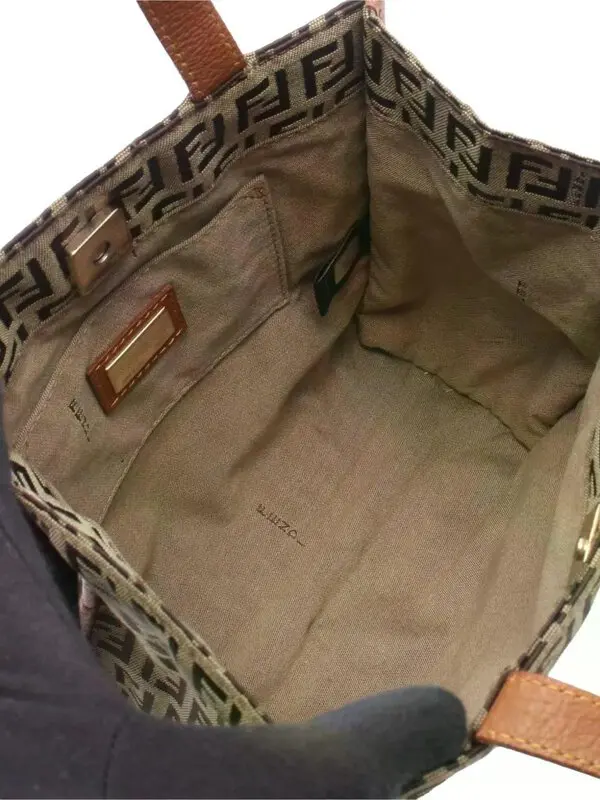 Fendi 2000-2010 Mini Zucca Canvas Shopping Tote Bag