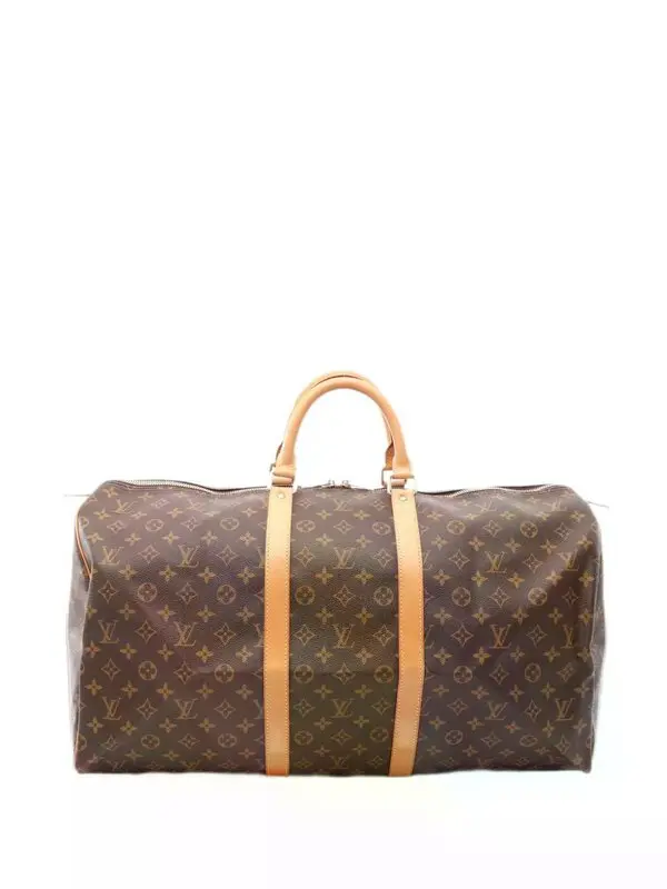 LOUIS VUITTON 2001 Monogram Keepall 55 Travel Bag