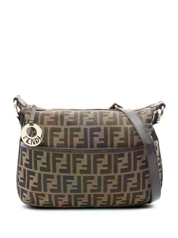 Fendi 2000-2015 Zucca Cros Shoulder Bag