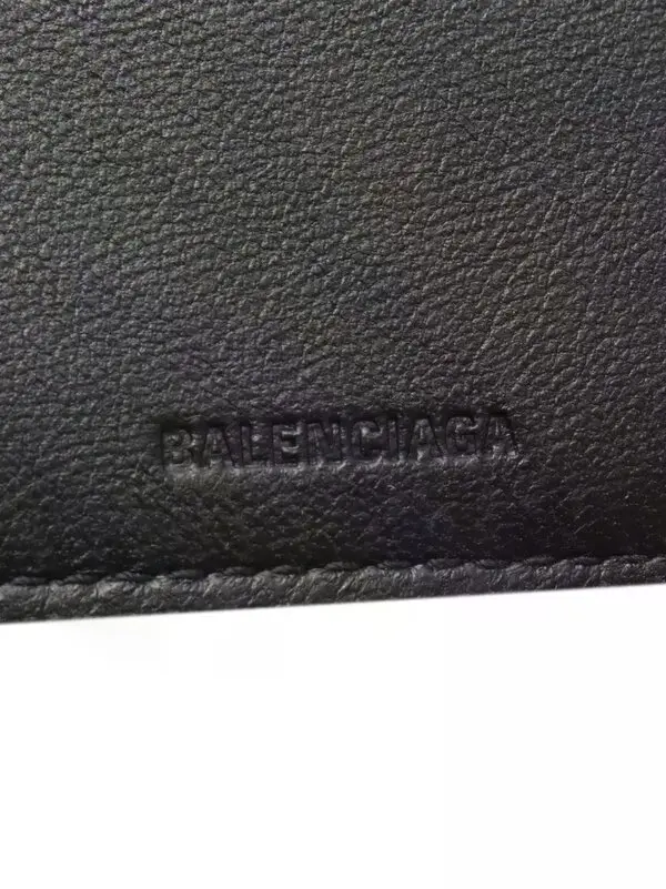 Balenciaga 2000-2026 Leather Le City Square Wallet Small Wallets