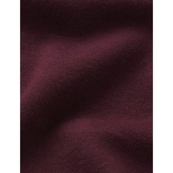 SKIMS Cotton Fleece Embossed-logo Leggings - Currant