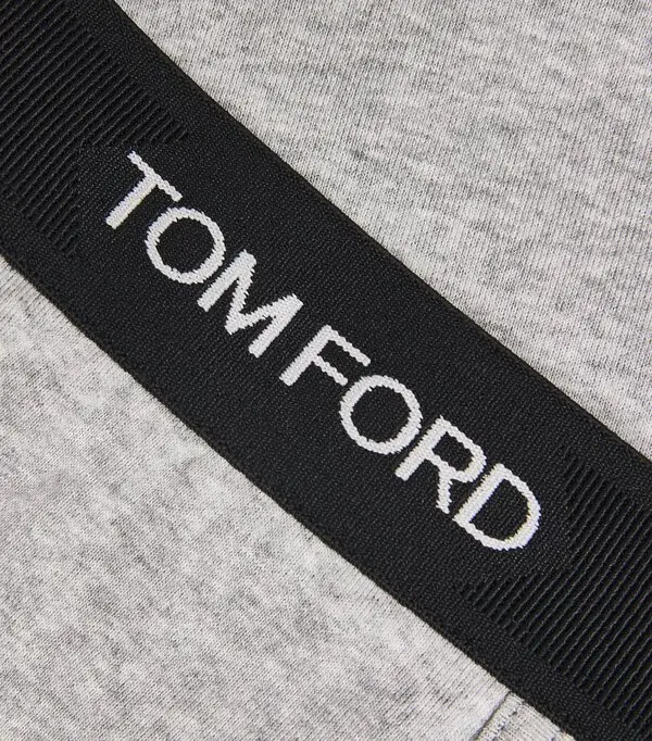 TOM FORD Stretch-cotton Logo Briefs