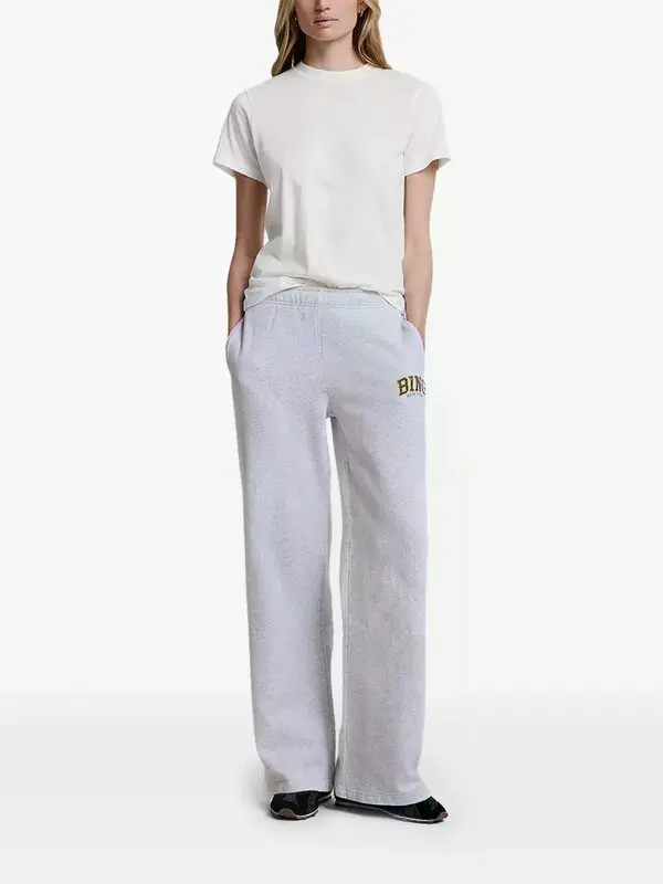 ANINE BING Kacey Logo-print Track Pants - Grey