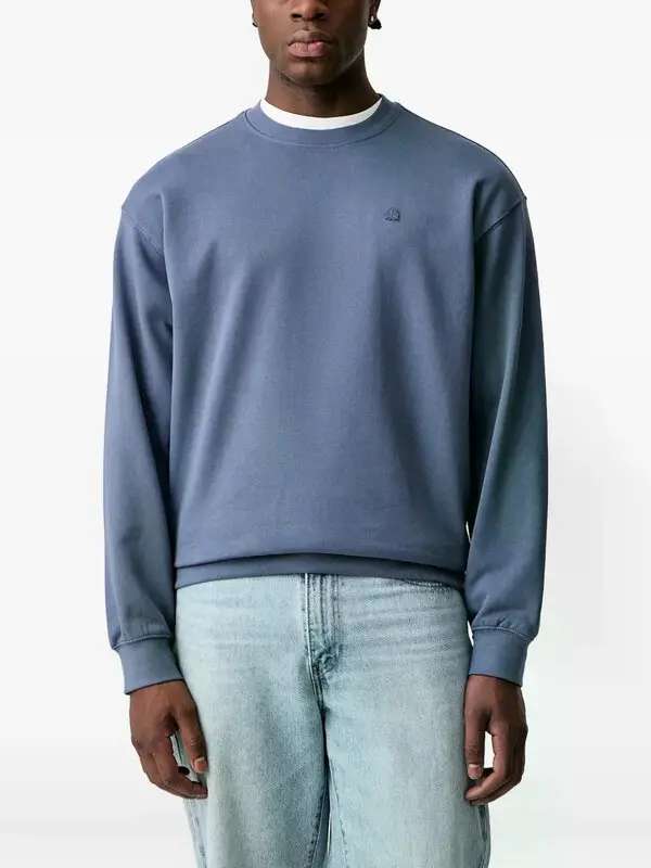 BENETTON Logo-embroidered Crew-neck Sweatshirt