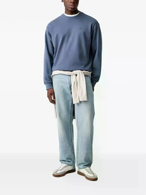 BENETTON Logo-embroidered Crew-neck Sweatshirt