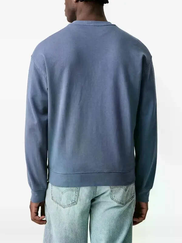 BENETTON Logo-embroidered Crew-neck Sweatshirt