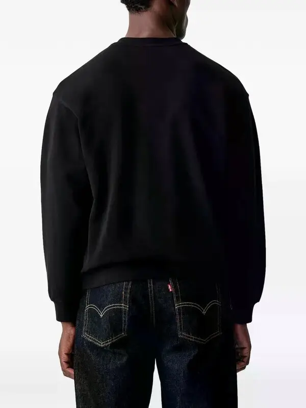 BENETTON Logo-embroidered Crew-neck Sweatshirt