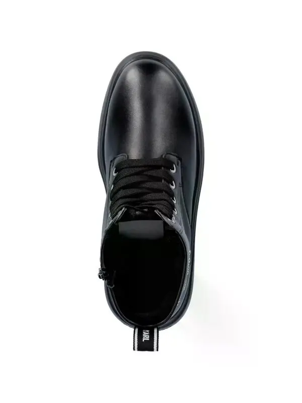 Karl Lagerfeld Studded Platform Ankle Boots