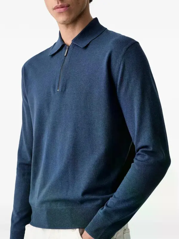 BENETTON Quarter-zip Polo-collar Sweater
