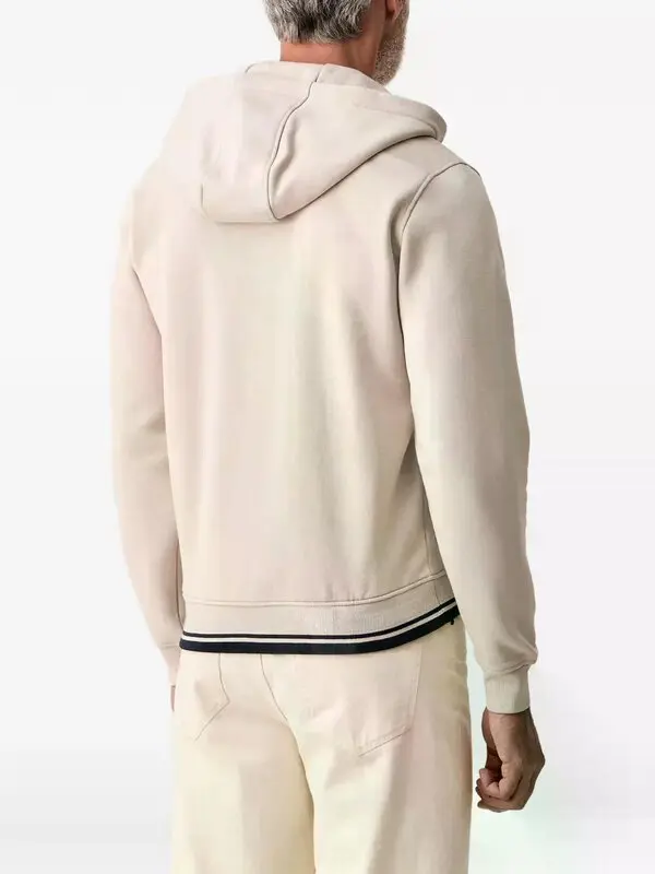 Guess Logo-patch Zip-up Hoodie