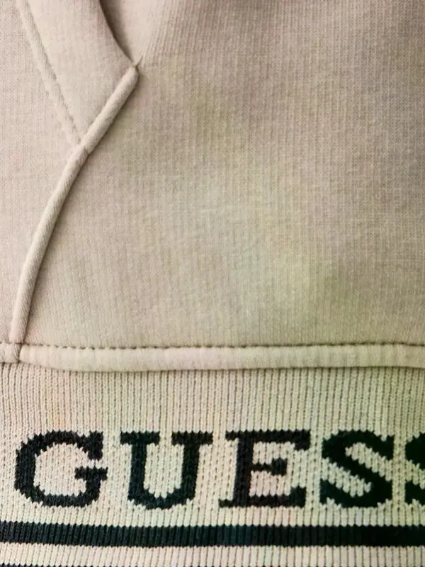 Guess Logo-patch Zip-up Hoodie