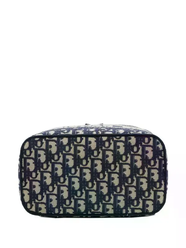 Dior 2019 Oblique Embroidered Canvas Diortravel Case Vanity Bag