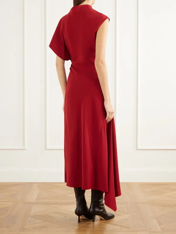 Veronica Beard Bret Asymmetric Stretch-crepe Maxi Dress