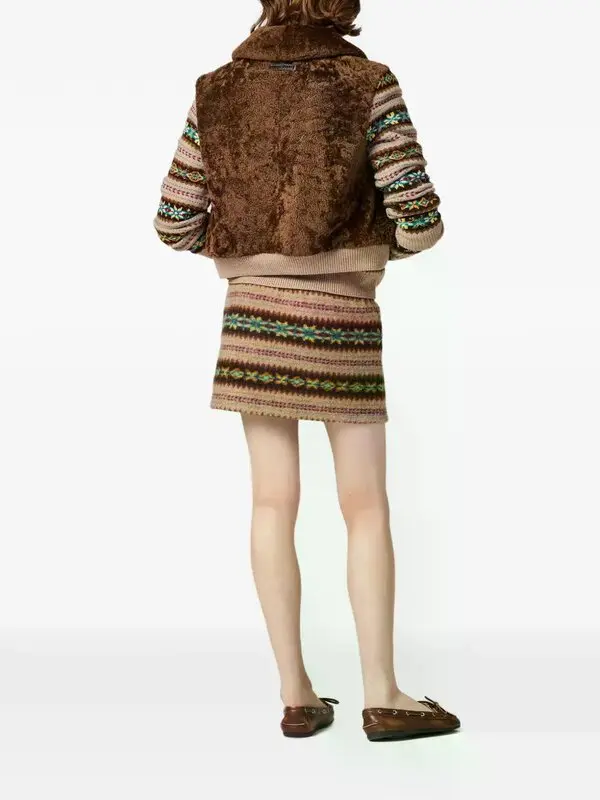 Miu Miu Shearling Blouson Jacket