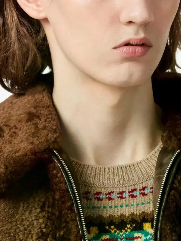 Miu Miu Shearling Blouson Jacket