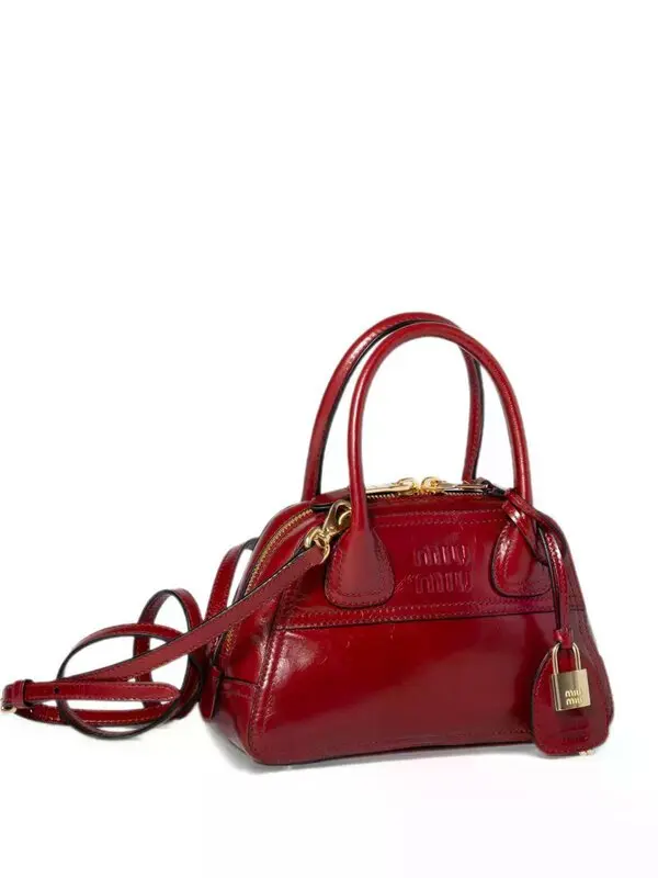 Miu Miu Vivant Shiny Leather Mini-bag - Red