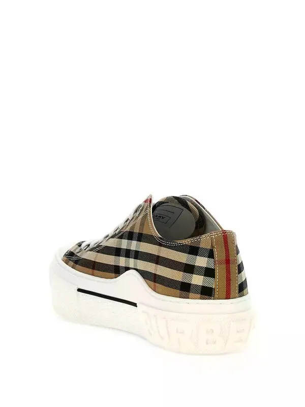 Burberry Check Low-top Sneakers - Neutrals