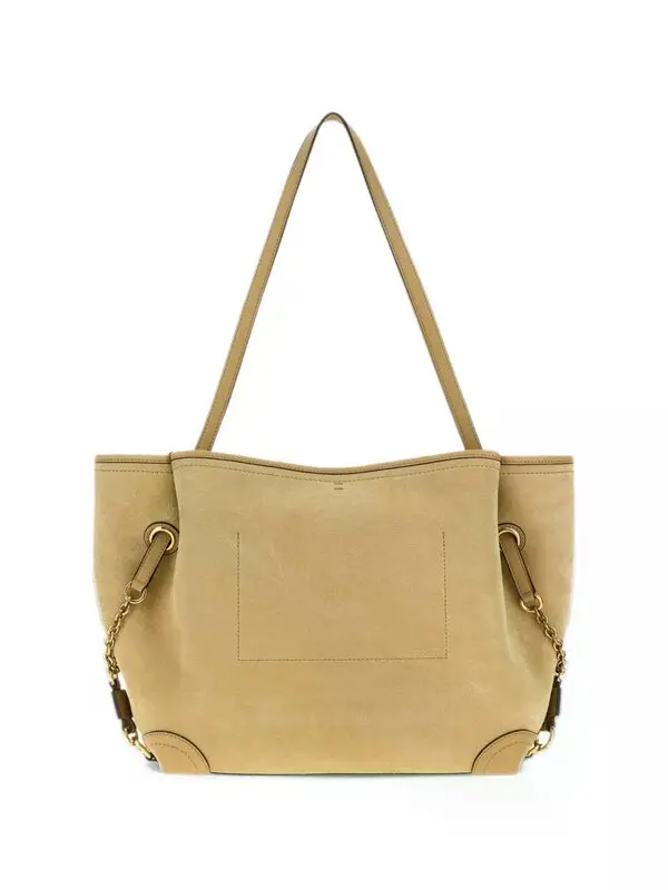 Chloé Clover Double Carry Bag In Suede Leather