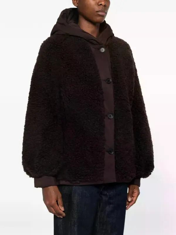 MACRON Rosie Hooded Fleece-texture Jacket