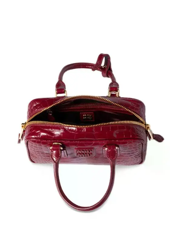 Miu Miu Arcadie Crocodile Embossed Calfskin Bag