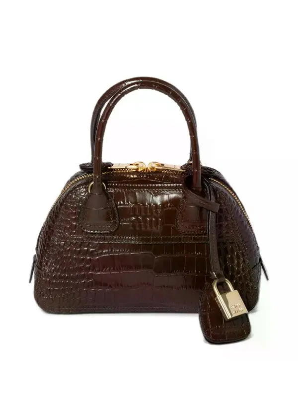 Miu Miu Vivant Crocodile Embossed Calfskin Mini-bag