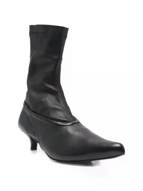 Toga Pointed-toe Kitten-heel Boots