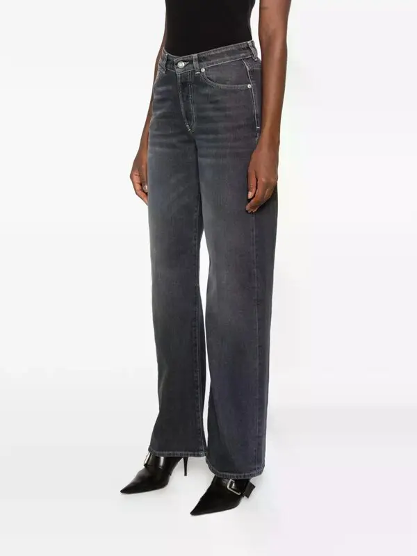 DIESEL® Chain-detail Wide-leg Jeans