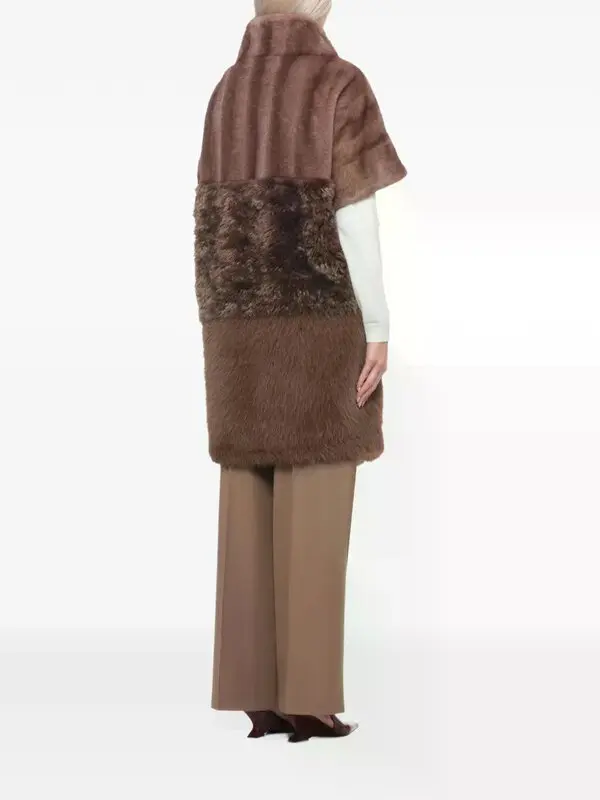 BULLY Faux-fur Panelled Coat