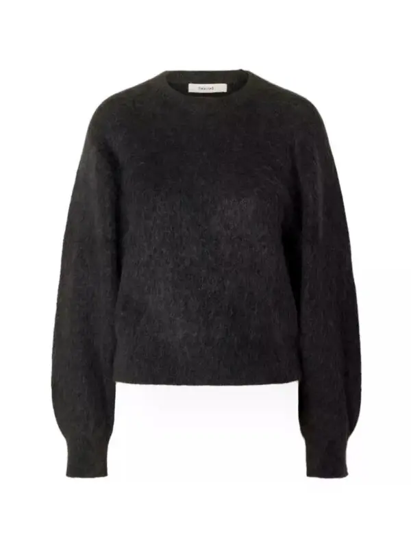 SELECTED Brushed Crew-neck Sweater - Grey