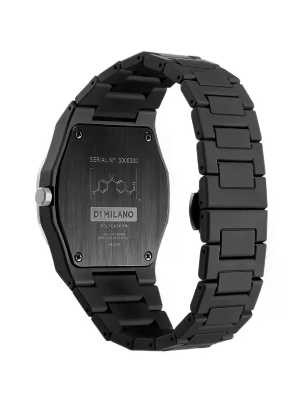 D1 MILANO Moonglade 40.5mm Polycarbon Watch - Black