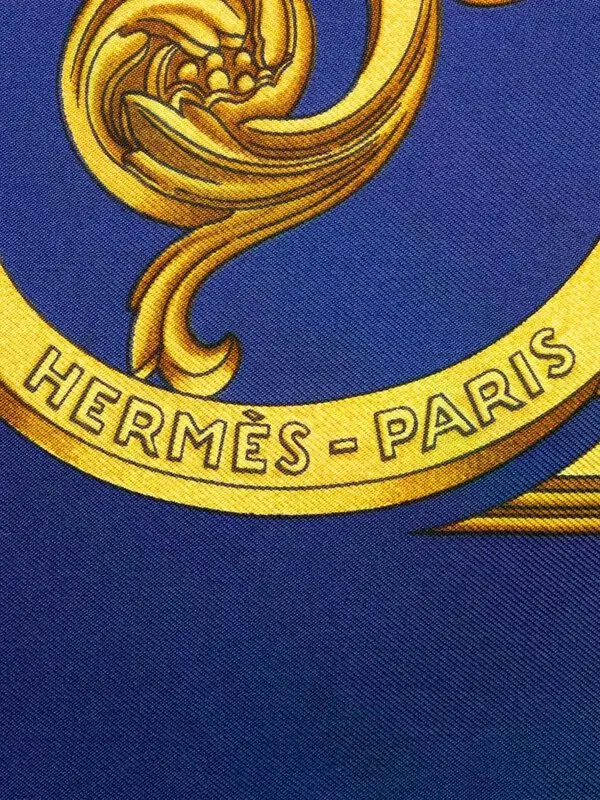 Hermès 1980-2000 Les Tuileries Silk Scarf 90 Scarves