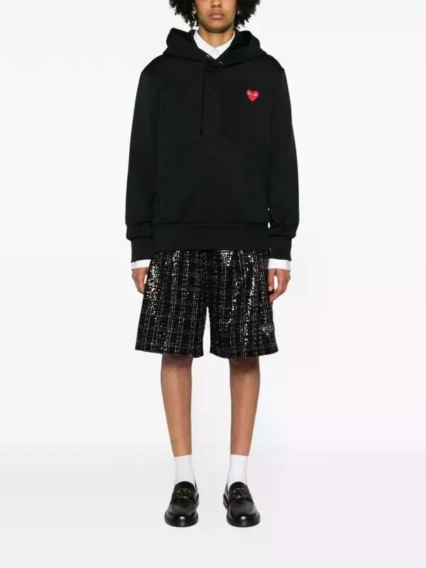 Comme Des Garçons Heart-patch Hoodie