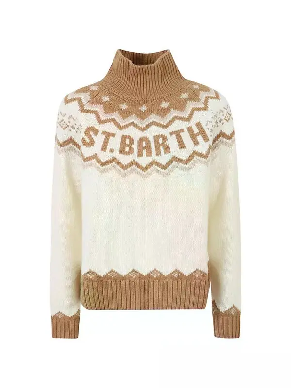 MC2 SAINT BARTH Meghan Nordic Turtleneck Sweater - Neutrals