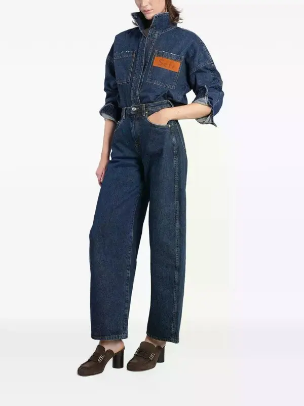 Séfr Logo-patch Denim Shirt
