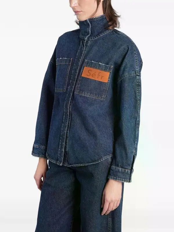 Séfr Logo-patch Denim Shirt