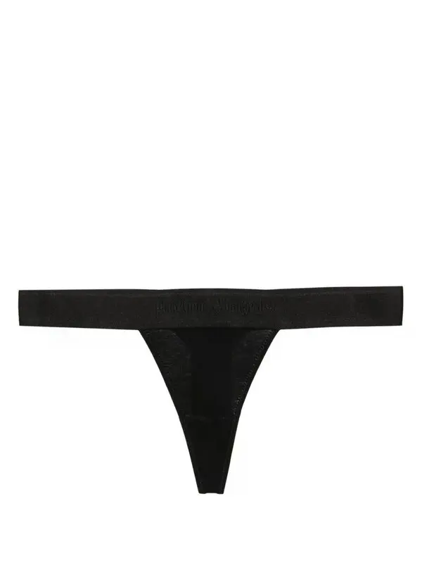 Palm Angels Logo-tape Stretch-cotton Thong