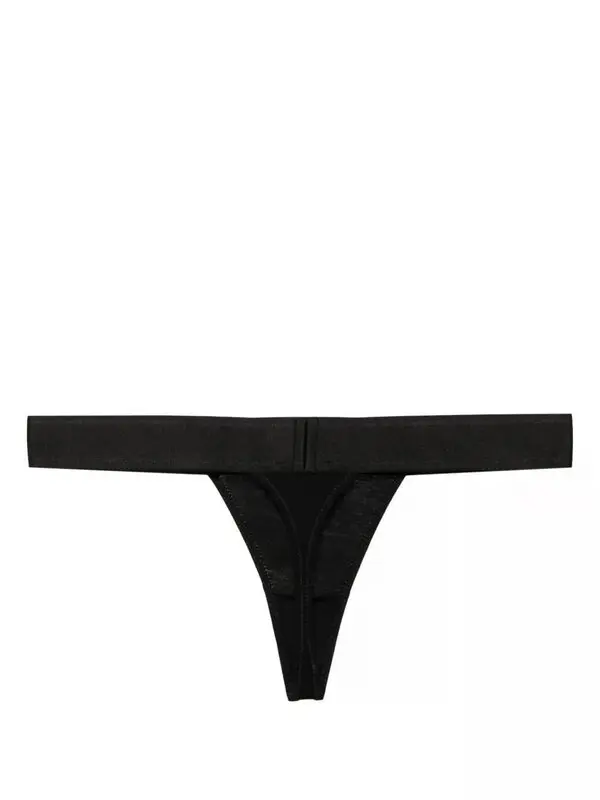 Palm Angels Logo-tape Stretch-cotton Thong