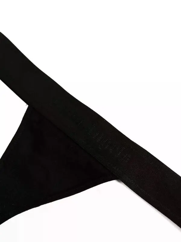 Palm Angels Logo-tape Stretch-cotton Thong