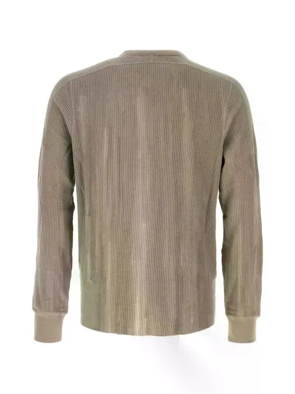 SKIMS Waffle-knit Henley T-shirt